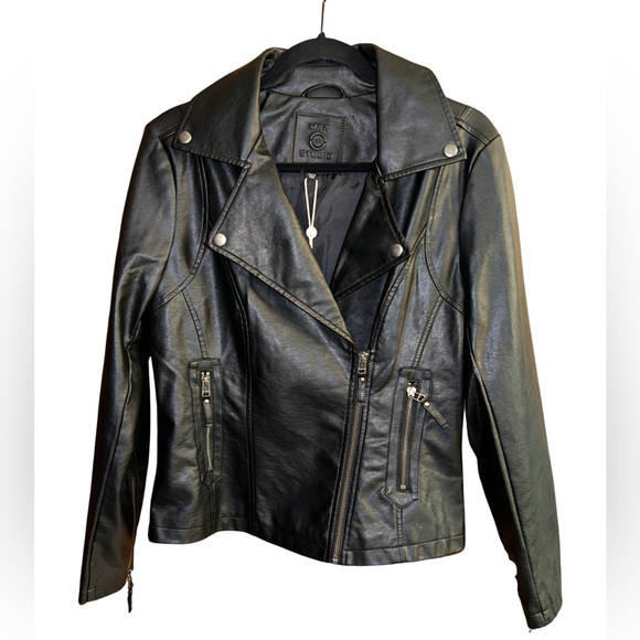 Max Studio | Jackets & Coats | Nwt Max Studio Faux Leather Jacket Size ...